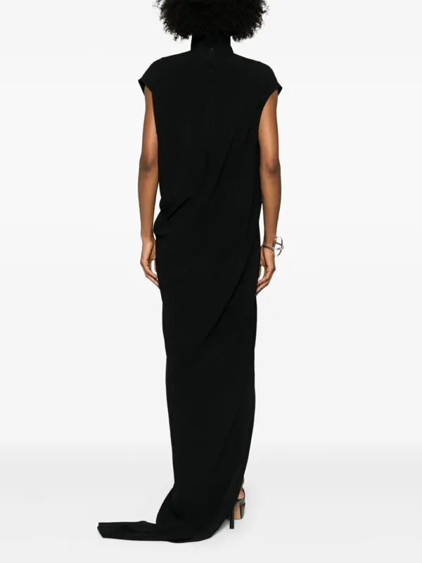 Rick Owens Edfu T Asymmetric Maxi Dress - Black