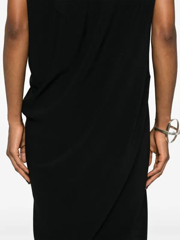 Rick Owens Edfu T Asymmetric Maxi Dress - Black