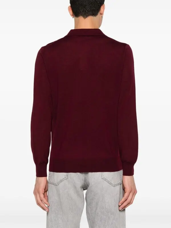 Canali Merino Wool Polo Shirt