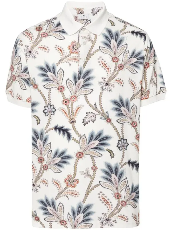 Etro Floral Paisley Polo Shirt