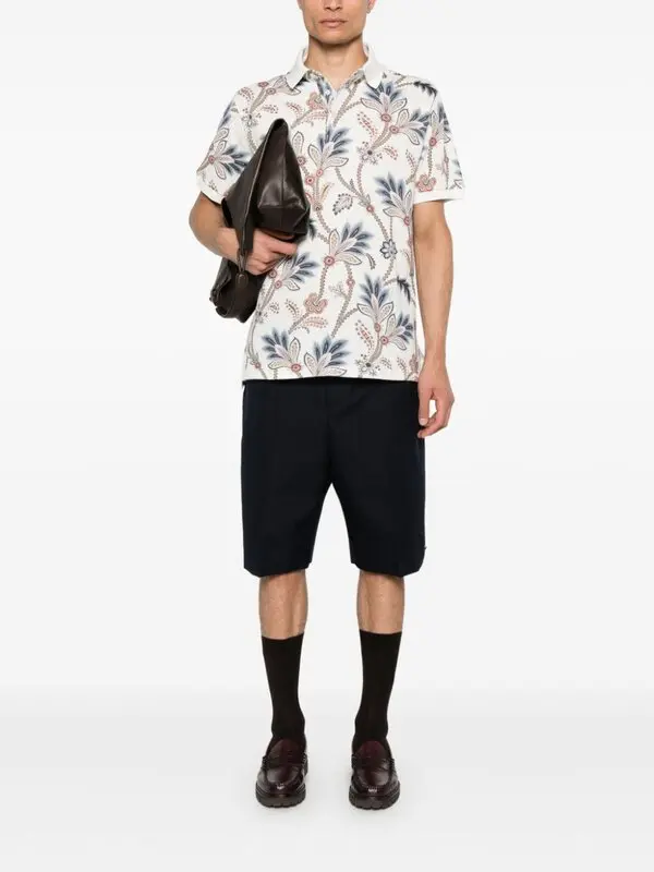 Etro Floral Paisley Polo Shirt