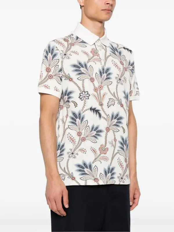 Etro Floral Paisley Polo Shirt