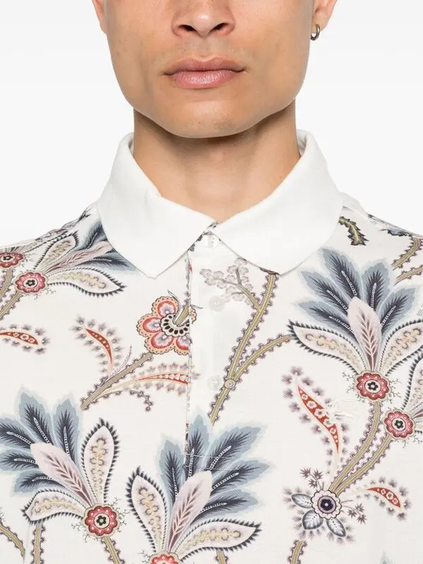 Etro Floral Paisley Polo Shirt