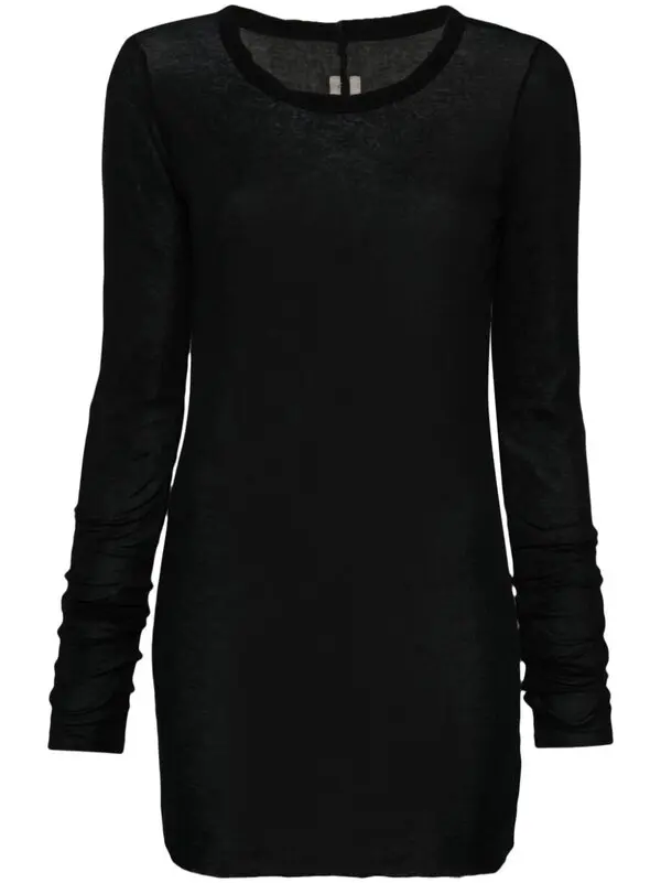 Rick Owens Rib T-shirt - Black
