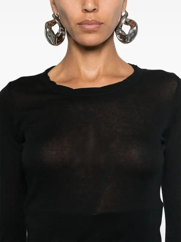 Rick Owens Rib T-shirt - Black