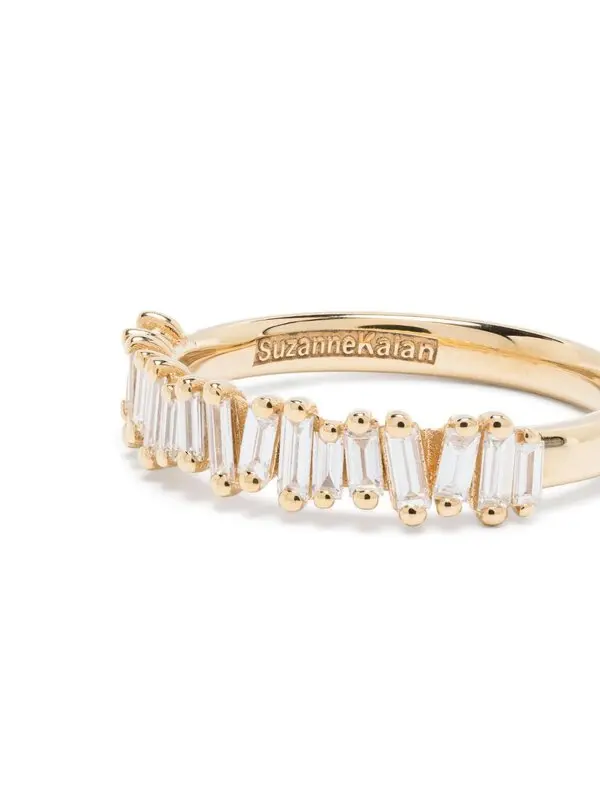SUZANNE KALAN 18kt Yellow Diamond Stacker Ring - Gold