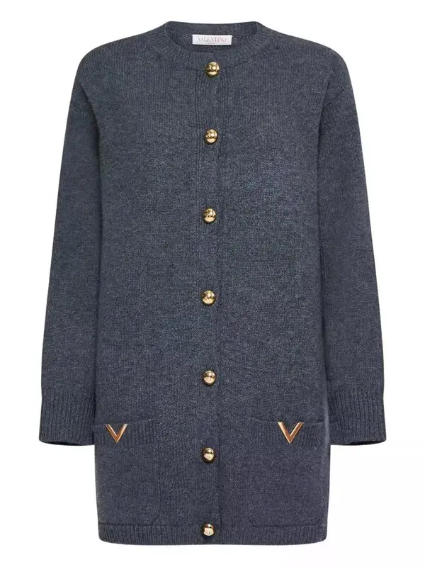 Valentino Garavani Vgold Cardigan - Grey