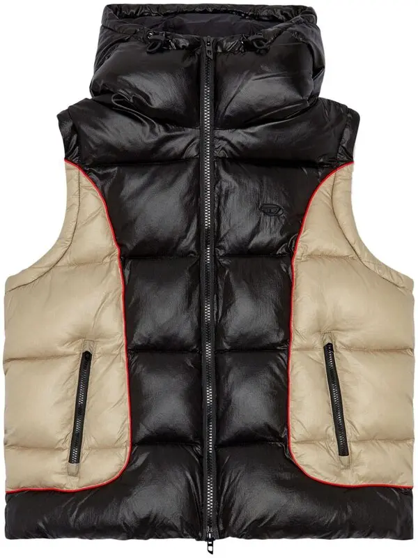 Diesel W-ostend-sl Gilet - Black