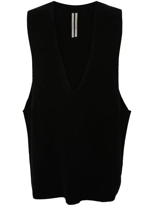 Rick Owens Fine-knit Vest - Black