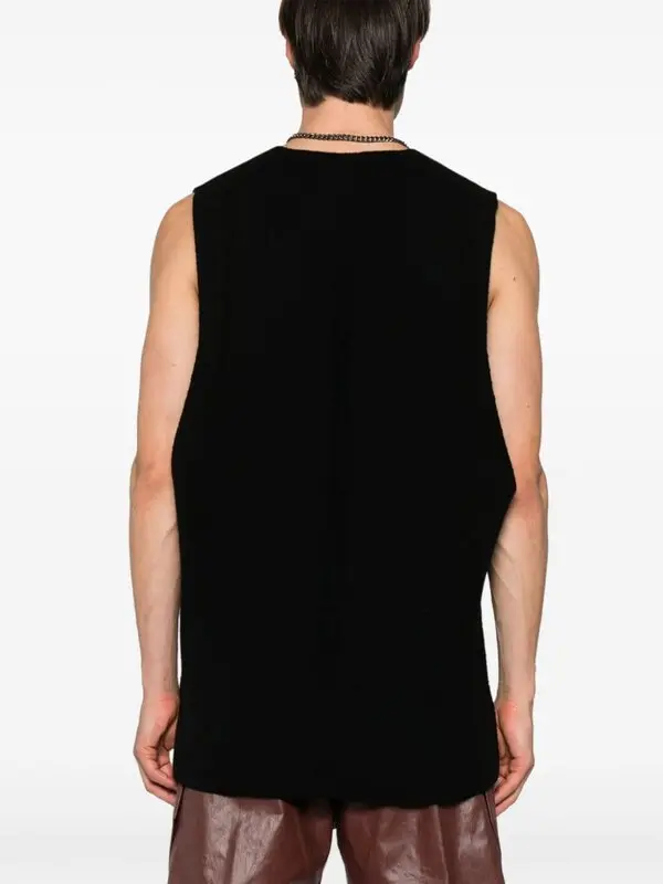 Rick Owens Fine-knit Vest - Black
