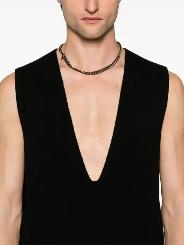Rick Owens Fine-knit Vest - Black