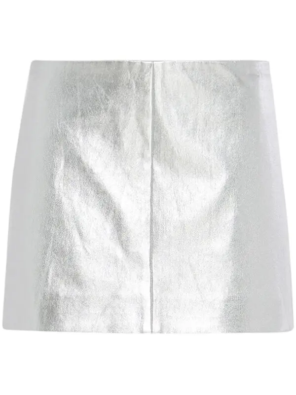 Rosetta Getty Leather Mini Skirt