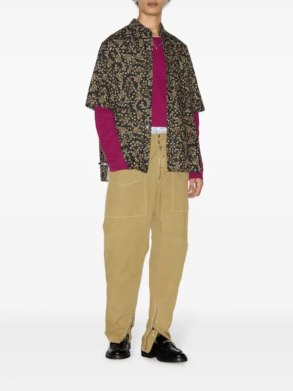 MARANT Labilio Floral-print Shirt - Black