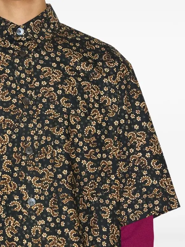 MARANT Labilio Floral-print Shirt - Black