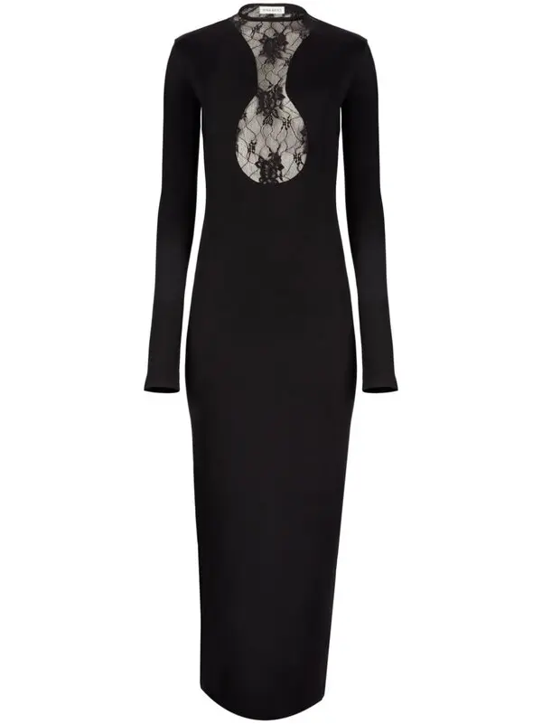 Nina Ricci Lace-paneling Maxi Dress