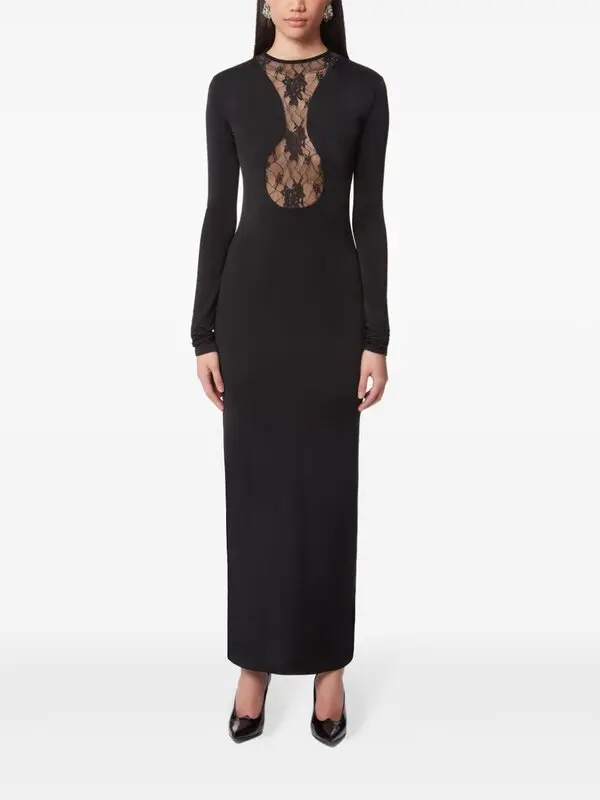 Nina Ricci Lace-paneling Maxi Dress