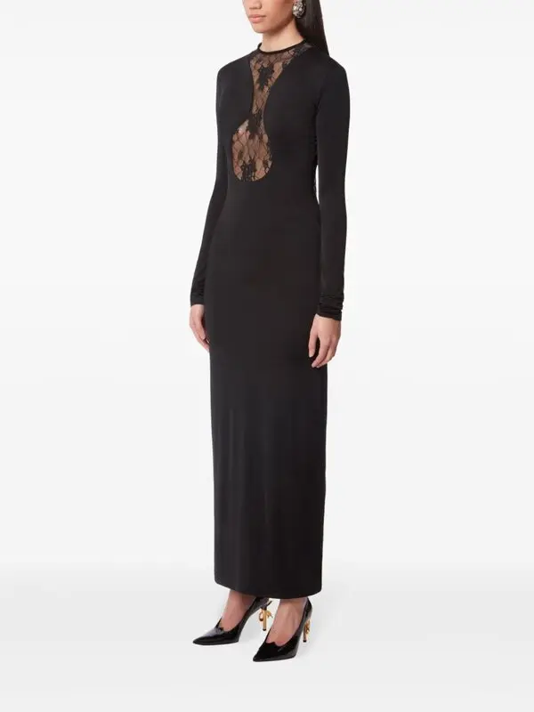 Nina Ricci Lace-paneling Maxi Dress