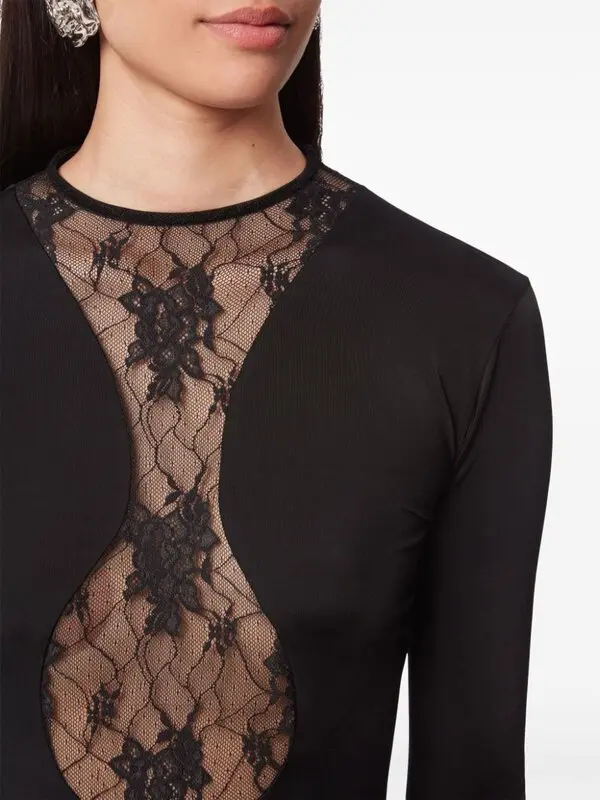 Nina Ricci Lace-paneling Maxi Dress