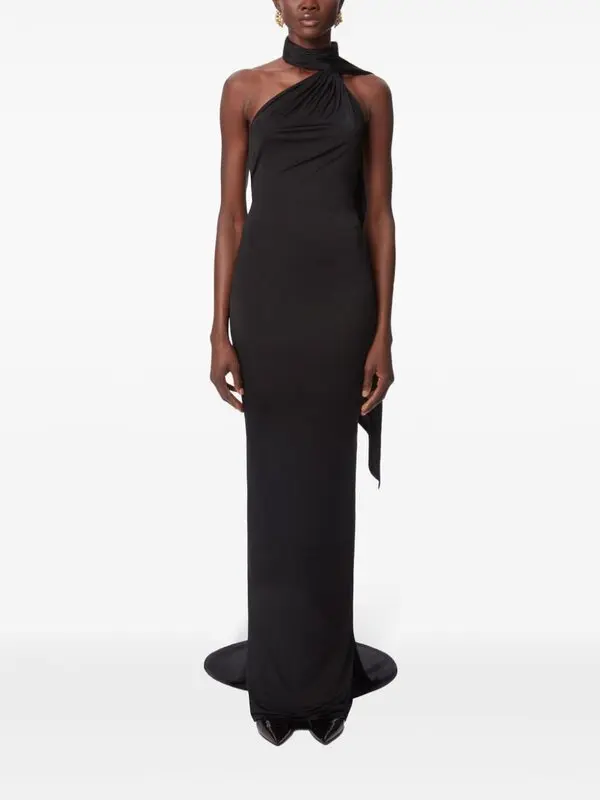 Nina Ricci Scarf-detailing Halterneck Maxi Dress