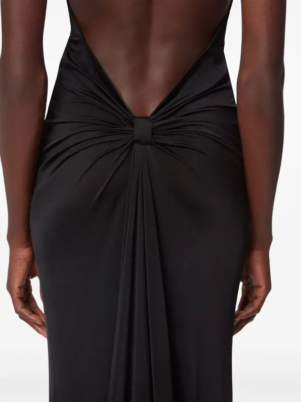 Nina Ricci Scarf-detailing Halterneck Maxi Dress
