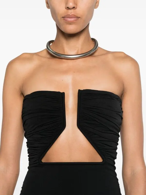 Rick Owens Jersey Prong Mini Dress - Black