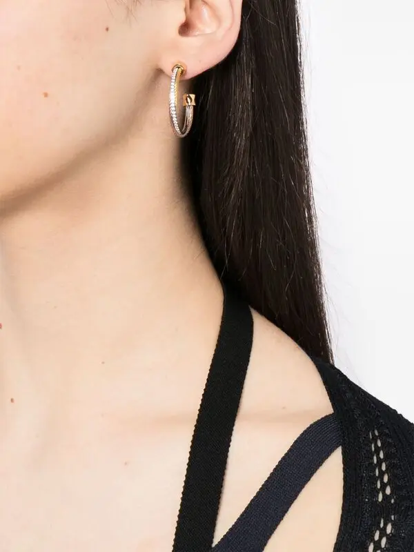 CHARRIOL Celtic Triquetra Hoop Earrings - Gold