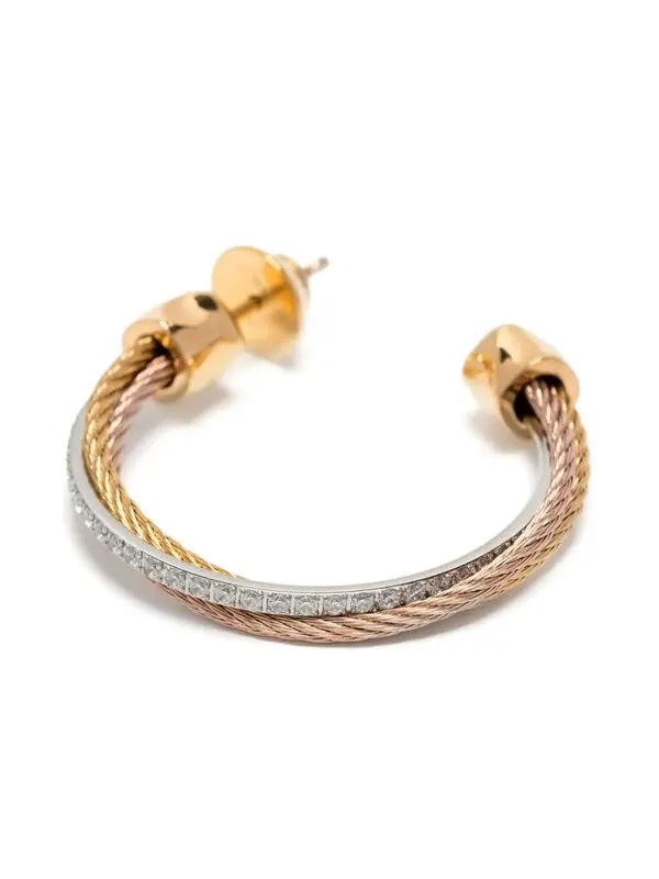 CHARRIOL Celtic Triquetra Hoop Earrings - Gold