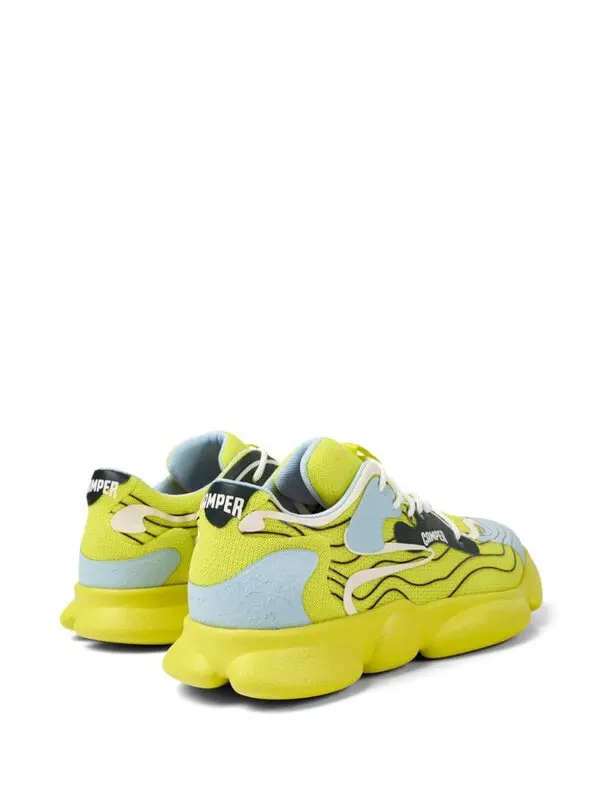 Camper Karst Wave-print Sneakers - Yellow