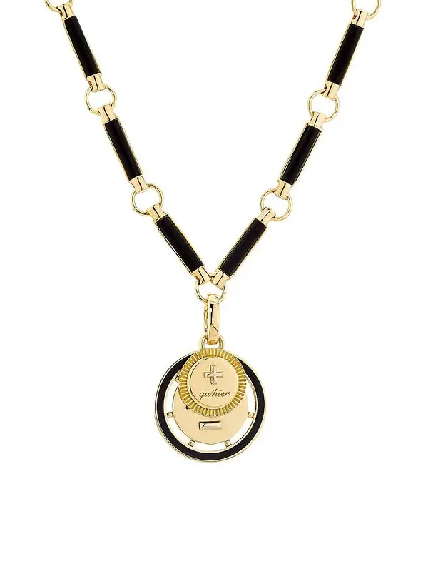 FOUNDRAE Ever Growing Vivacity 18k & Ceramic Pendant Necklace