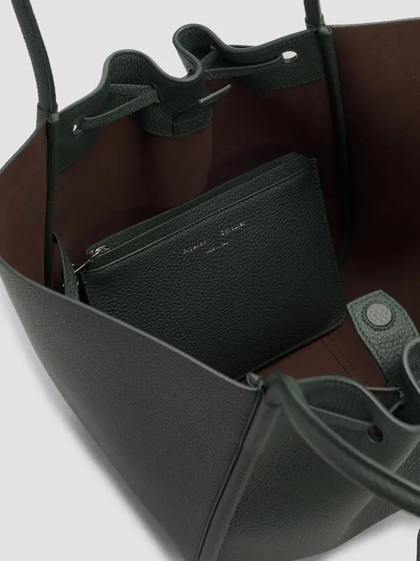 Proenza Schouler Ruched Leather Tote Bag - Bottle