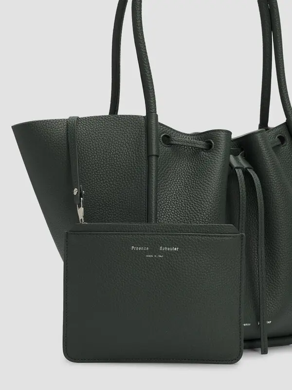 Proenza Schouler Ruched Leather Tote Bag - Bottle