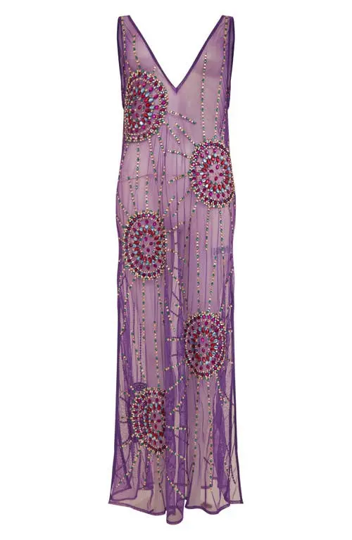 purple dress nasty gal Purple Plus Large Disc Sequin Strappy Mini Dress