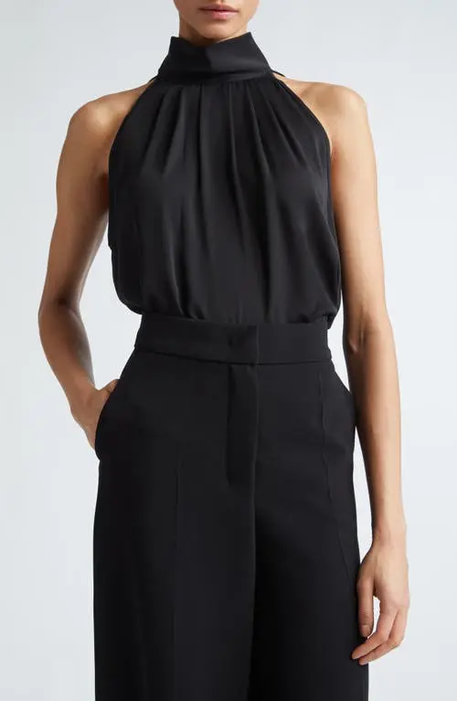 Max Mara Memore Pleated Halter Top