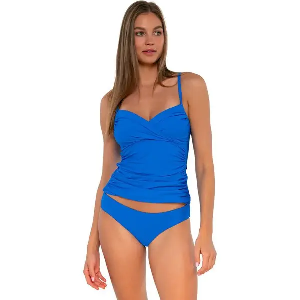 SUNSETS Simone Tankini Swimsuit Top - Electric Blue