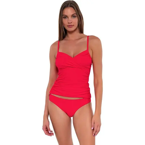 SUNSETS Simone Tankini Swimsuit Top - Geranium