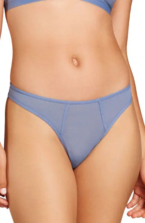 SIELLA Power Mesh Thong - Blue Grey