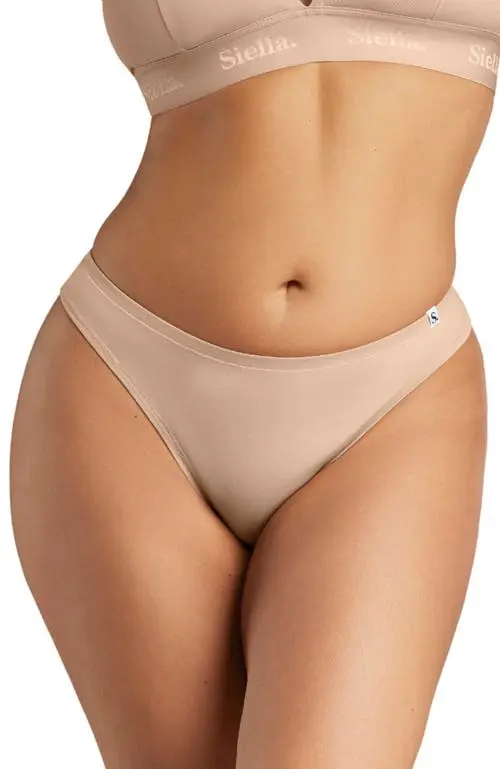SIELLA Organic Cotton Thong - Beach Beige