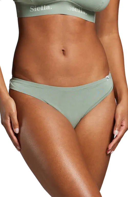 SIELLA Organic Cotton Thong - Sage Green