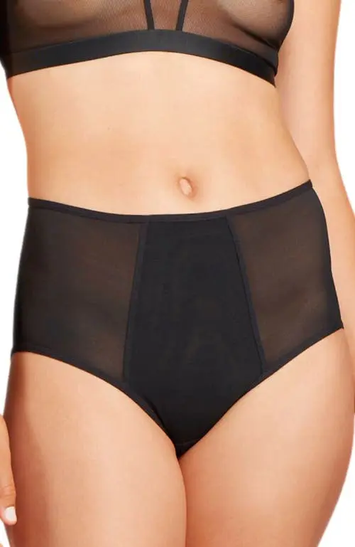 SIELLA Power Mesh High Waist Brief - Black