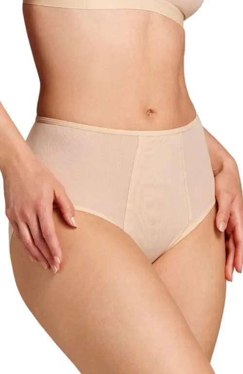 SIELLA Power Mesh High Waist Brief - Sand