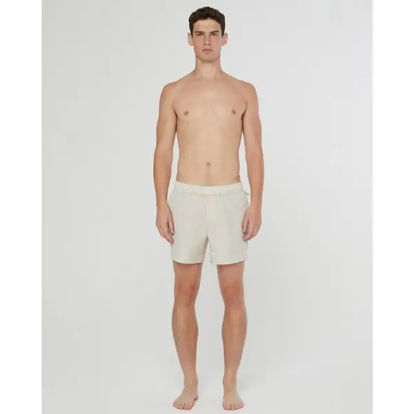 Onia Nylon Crinkle 5" Swim Trunk - Stone