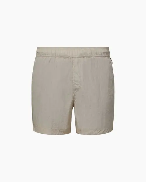 Onia Nylon Crinkle 5" Swim Trunk - Stone