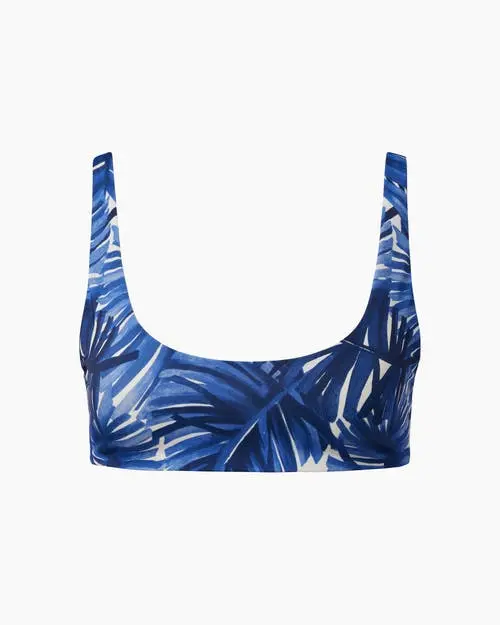 Onia Scoop Bikini Top - Deep Ultrmarine