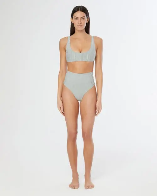 Onia Emelia Bikini Bottom - Sea Spray/white