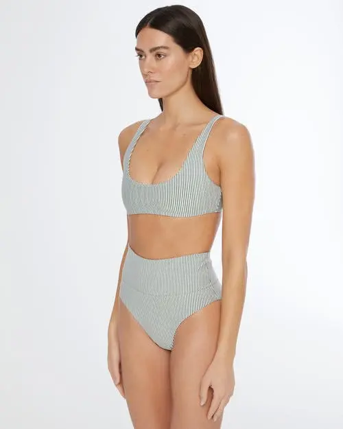 Onia Emelia Bikini Bottom - Sea Spray/white