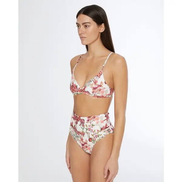 Onia Malin Bikini Top - White Multi