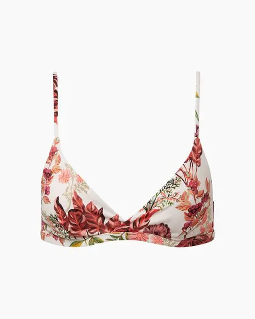 Onia Malin Bikini Top - White Multi