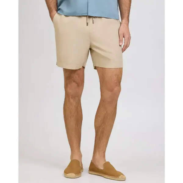 Onia Air Linen 6" Pull-on Short - Dune