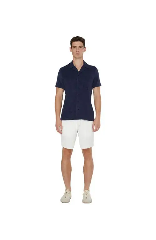 Onia Towel Terry Camp Shirt - Deep Navy