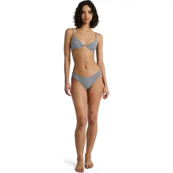 Onia Liana Bikini Top - Deep Navy/white